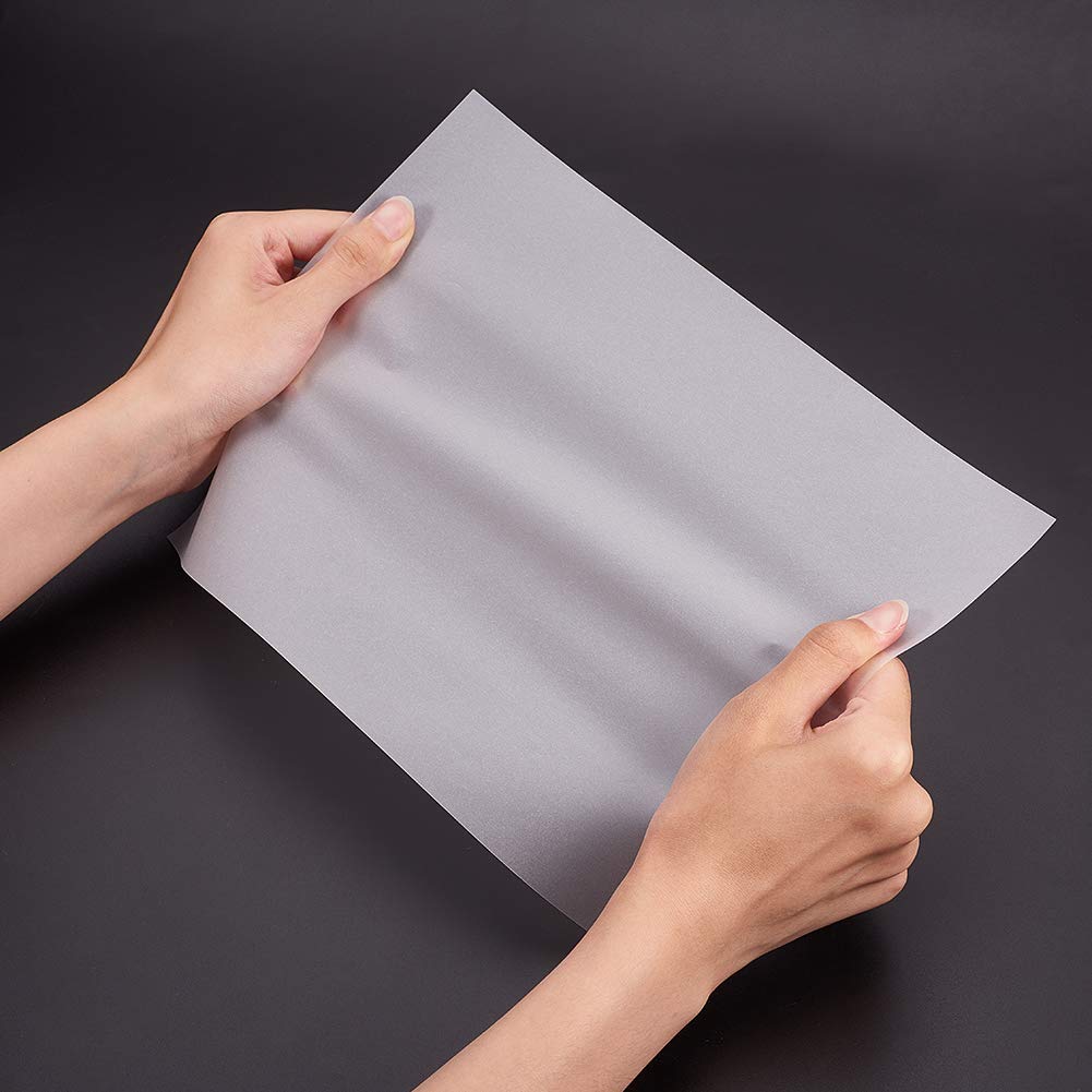 10 x Half Transparent Shrink Film Sheets Shrinkable Paper Craft Fine ...
