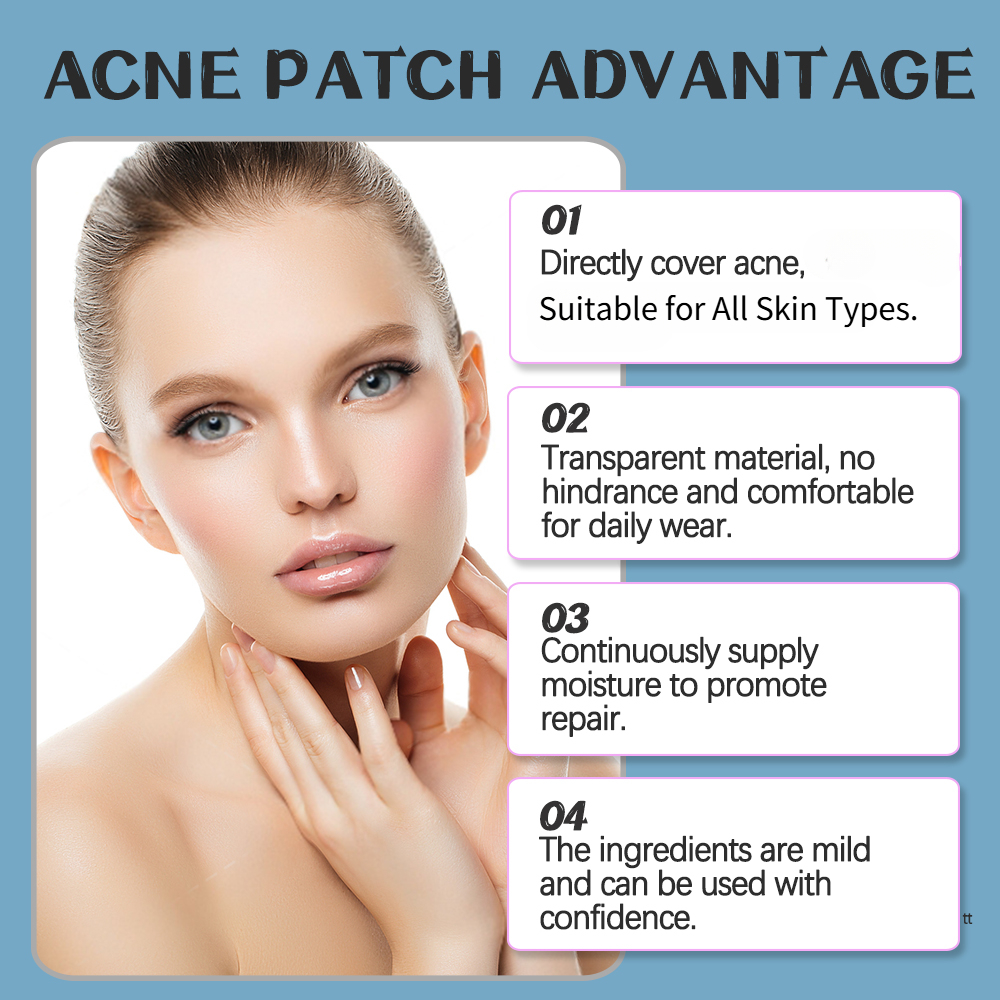 40PCS Pimple Patches For Face, Hydrocolloid Acne Patches for Covering ...