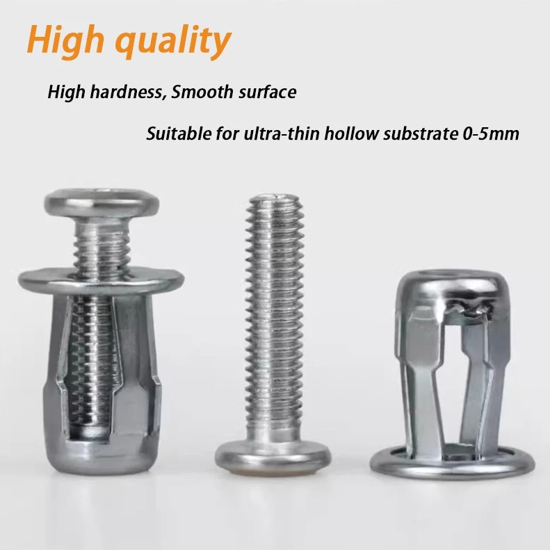 Metal Screw for Metal Iron Skin Rivet Nut 5PCS 10PCS, M5 M6 Petal Rivet ...