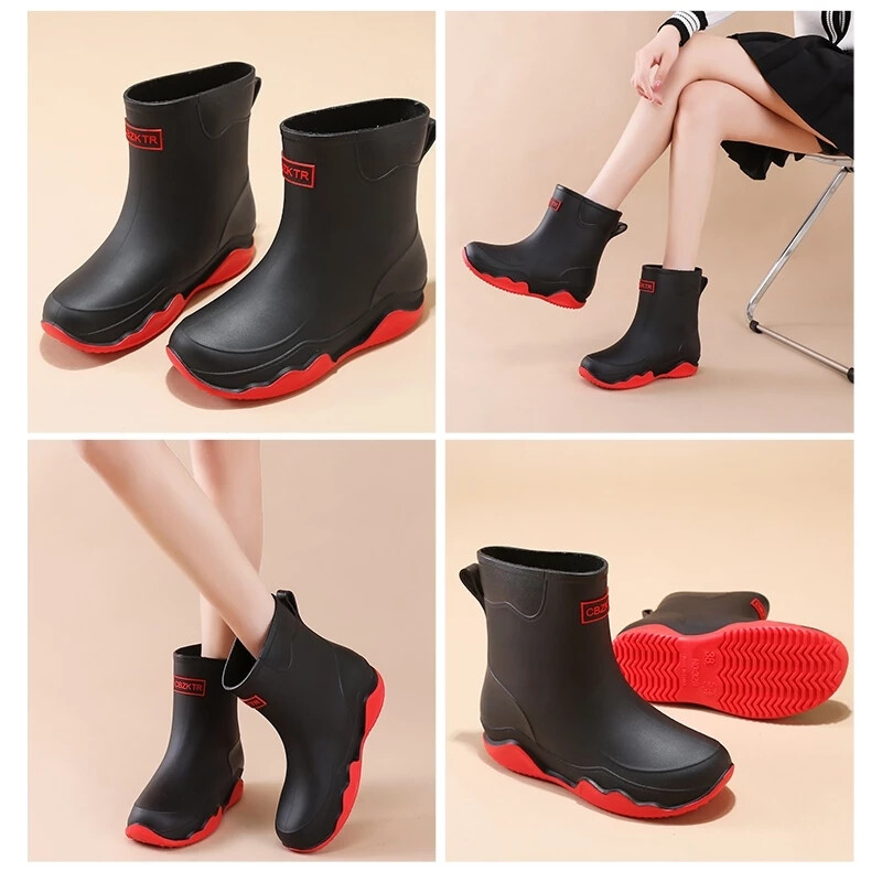 【Mani Fashion Store】Unisex Rain Boots Non-Slip Waterproof High Quality ...