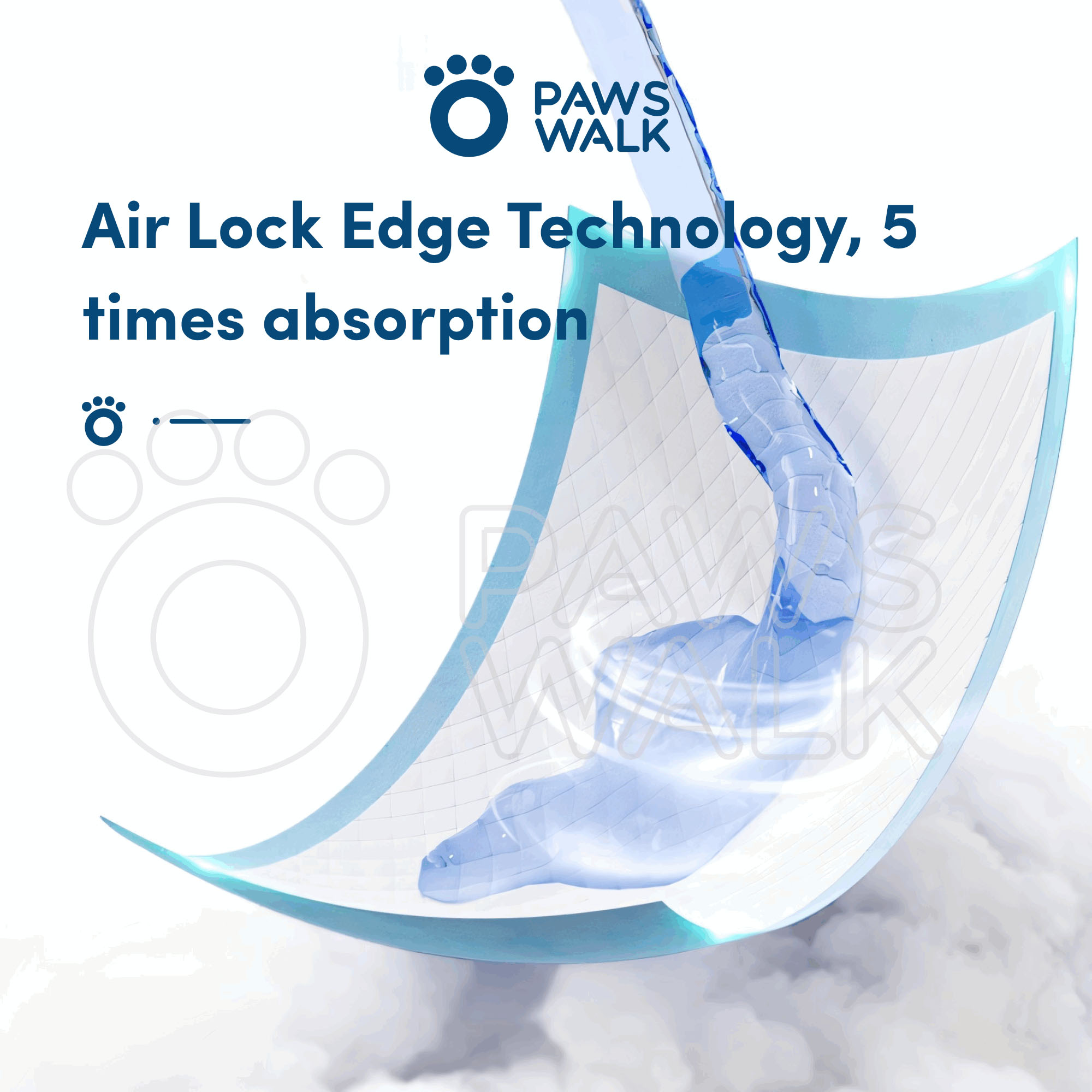 Dog Cat Training Pad 50PCS Pet Pee Pad Potty Pads Dog Pee Wee Pee Poop ...