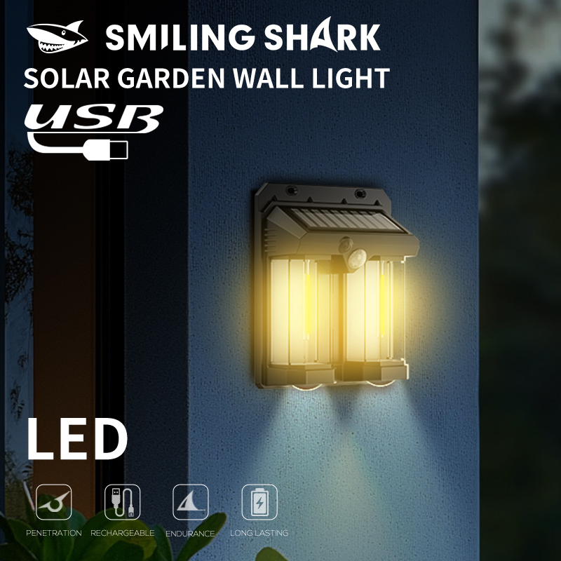 SMILING SHARK BD071 LED Wall Lamp Warm Light With Induction Wall Light ...