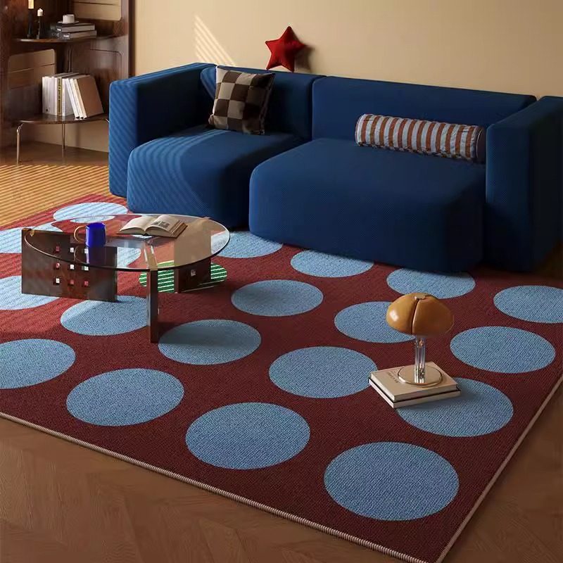 Living room carpet,crystal velvet, Retro light luxury high-end simple ...