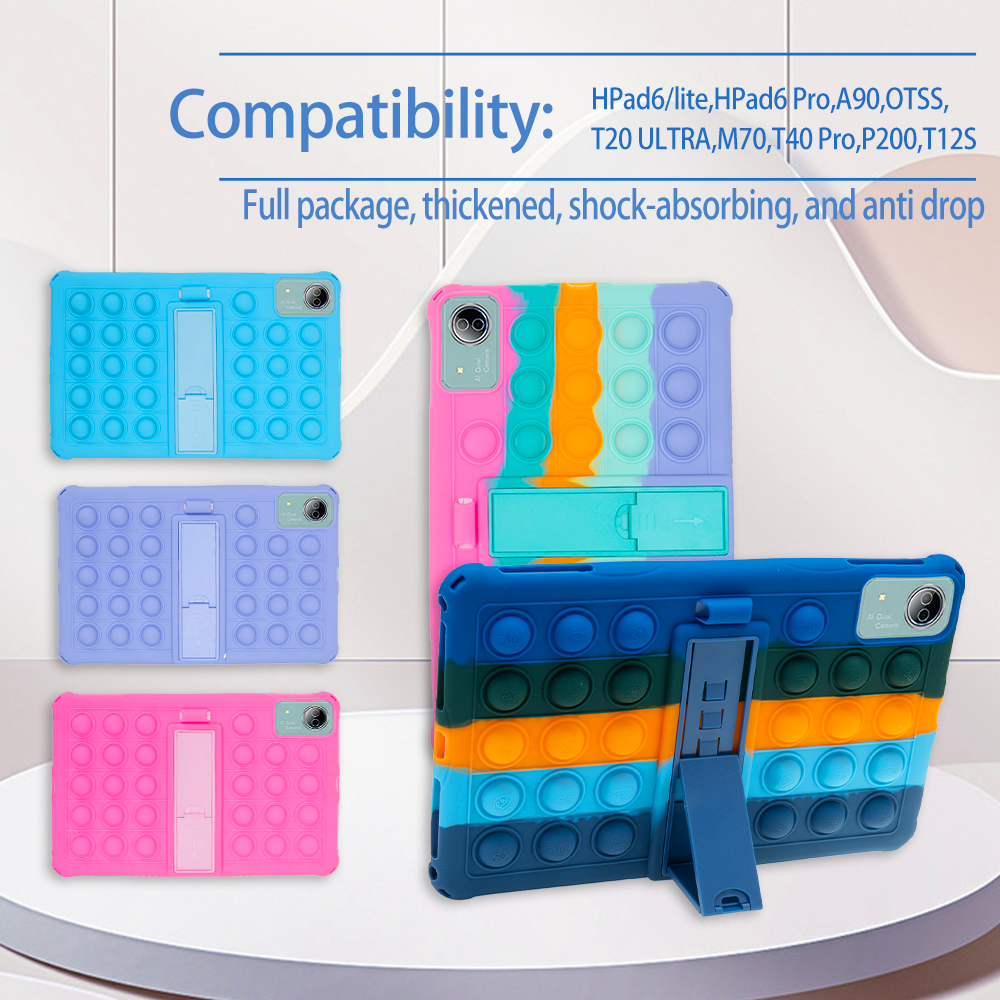 Tablet Case For Techlife Pad Plus 12 Inch 2025 Soft Silicone Stress ...