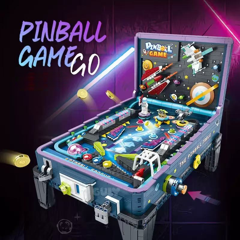Space-Themed Pinball Machine Building Blocks Set (2335-Piece ...