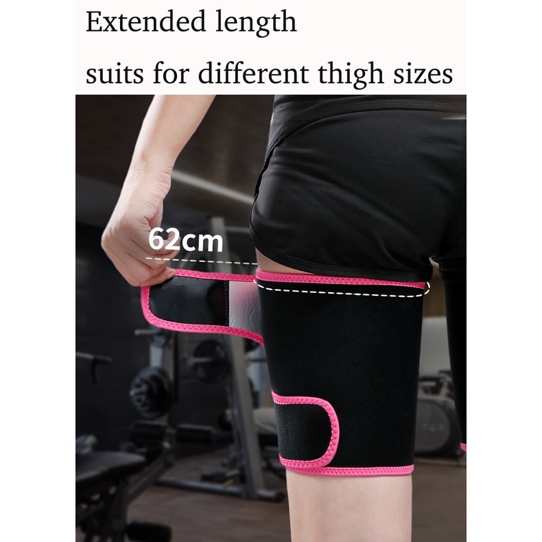 1 Pair Thigh Shaper Sweat Bands Thigh and Calf Slimmer Belt with Sauna ...