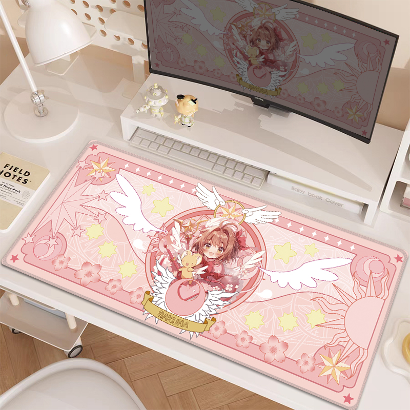 Versatile Sakura Girl Mouse Pad Gaming Cute Girl Office And Study Desk ...