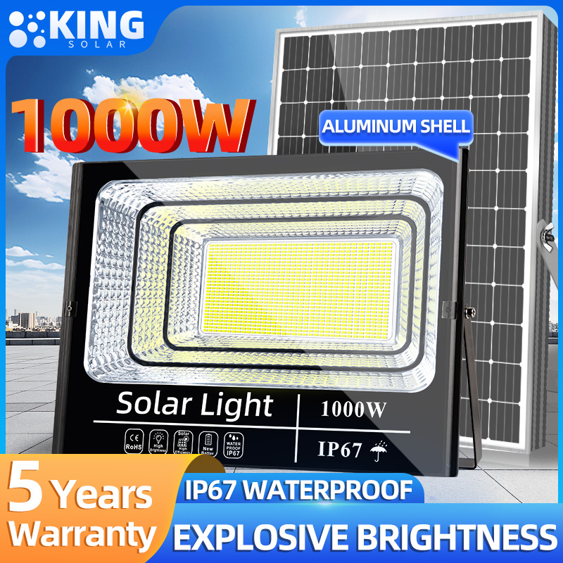 KINGSOLAR NEW Heavy Solar Light Outdoor Waterproof IP67 Indoor flood ...