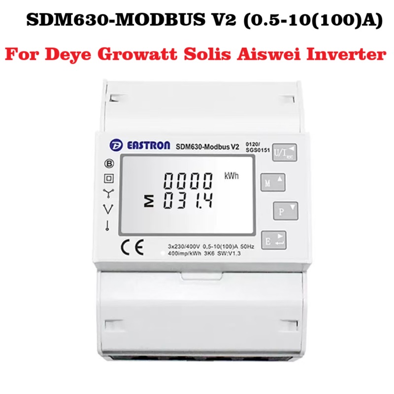 Eastron Growatt Deye three-phase anti-backflow meter SDM630/SDM230 ...
