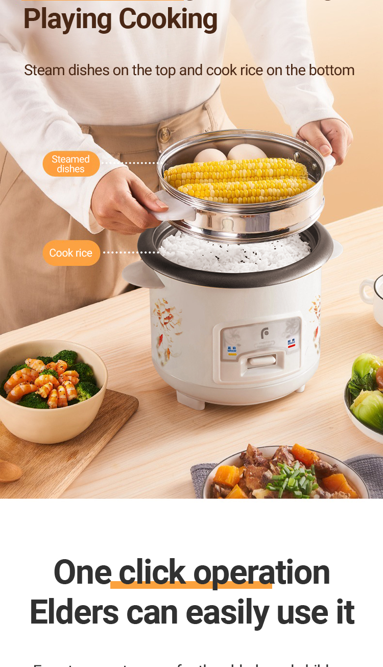 Rice cooker 4L 3L 2L 1.5L rice cooker 1-5 people use non stick pan mini aluminum rice cooker ...