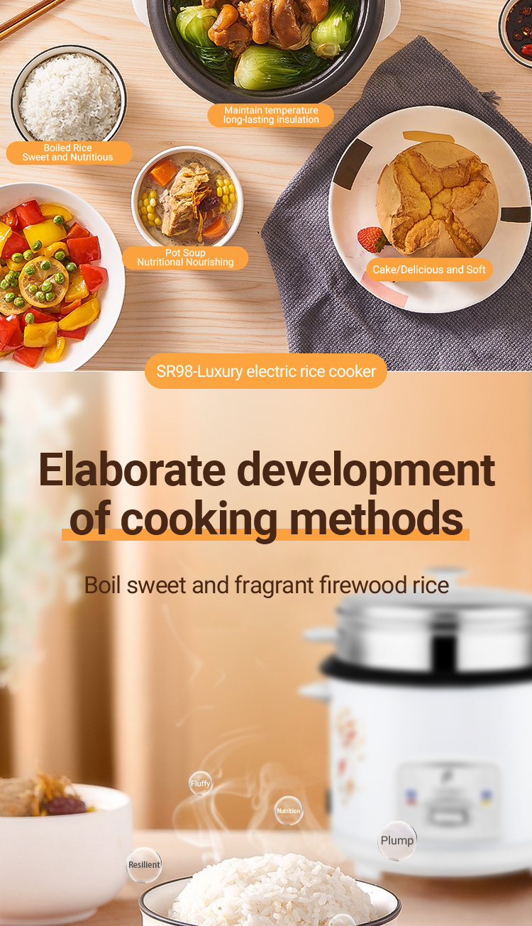 Rice cooker 4L 3L 2L 1.5L rice cooker 1-5 people use non stick pan mini aluminum rice cooker ...