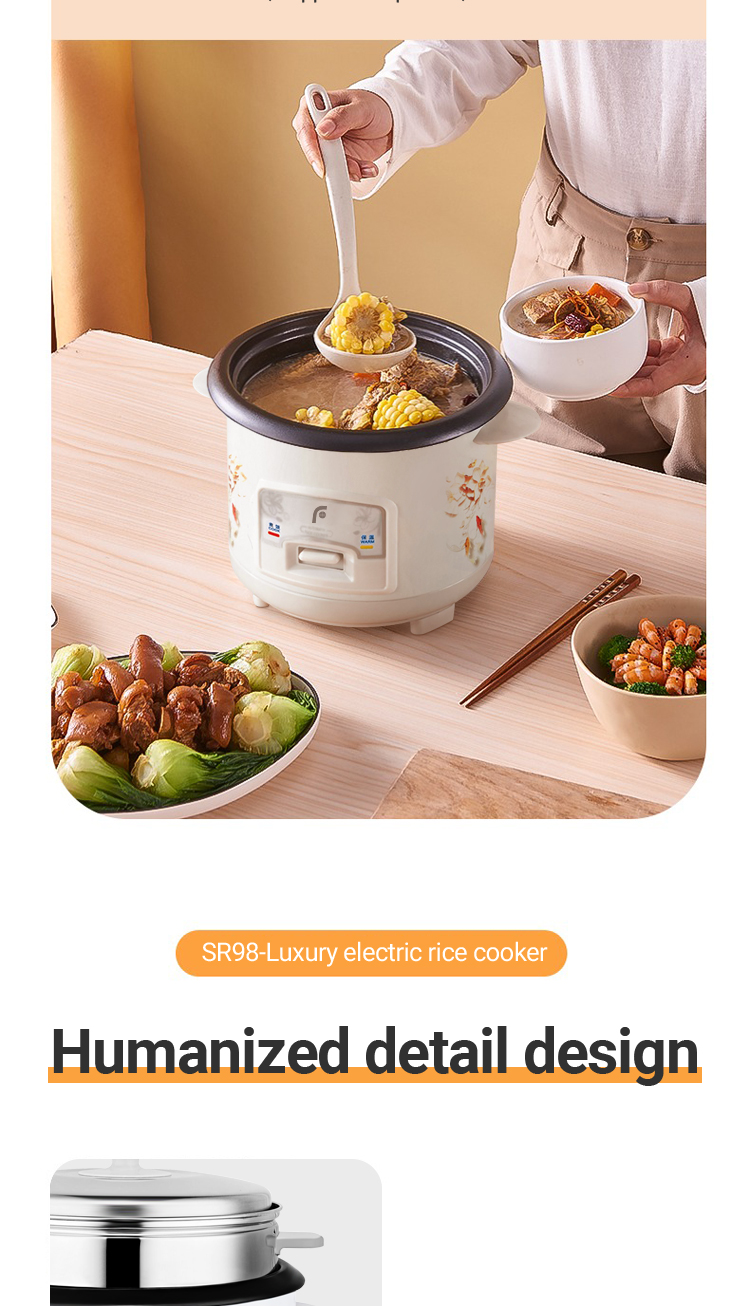 Rice cooker 4L 3L 2L 1.5L rice cooker 1-5 people use non stick pan mini aluminum rice cooker ...