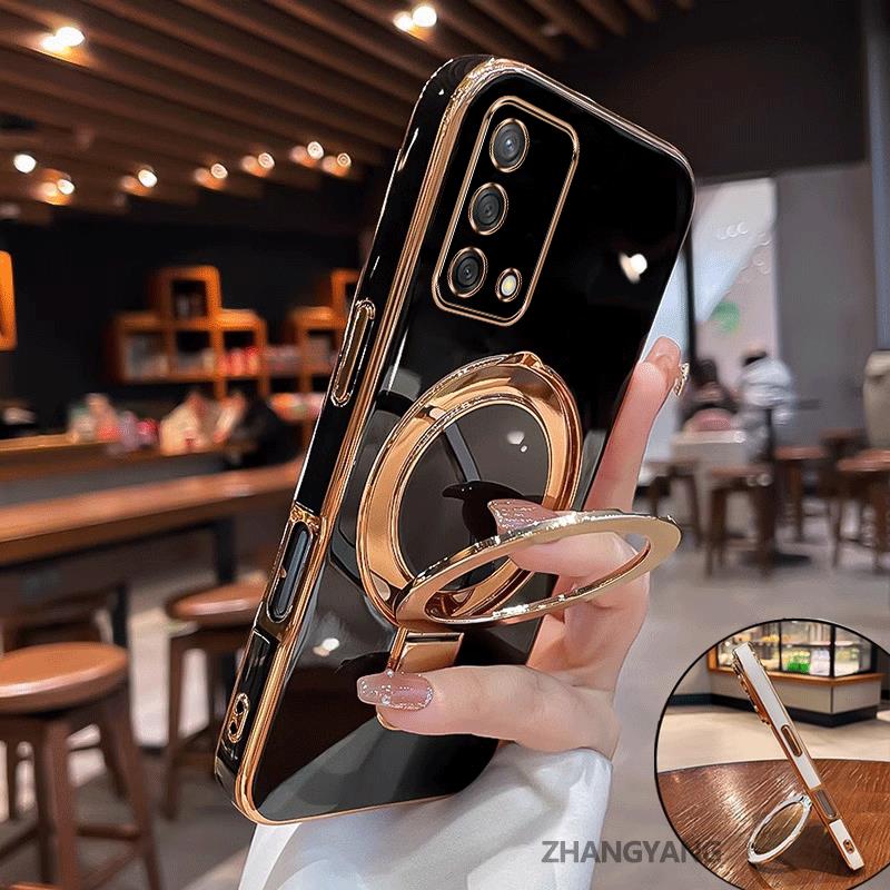 Case For OPPO A74 4G A95 4G A74 5G Aesthetic new design electroplated ...