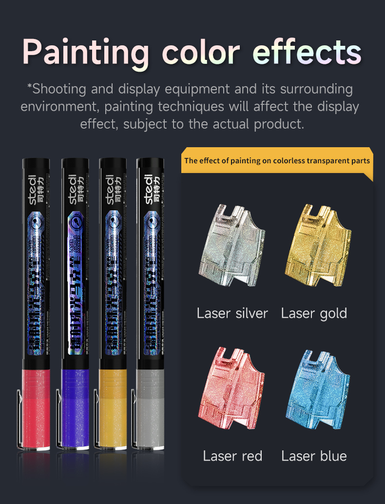 Stedi Laser Pearlescent Marker Model Coloring Tool Figure Transparent ...