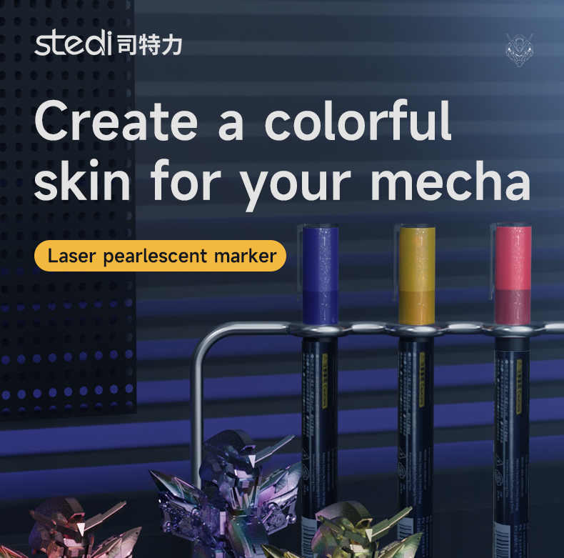 Stedi Laser Pearlescent Marker Model Coloring Tool Figure Transparent ...