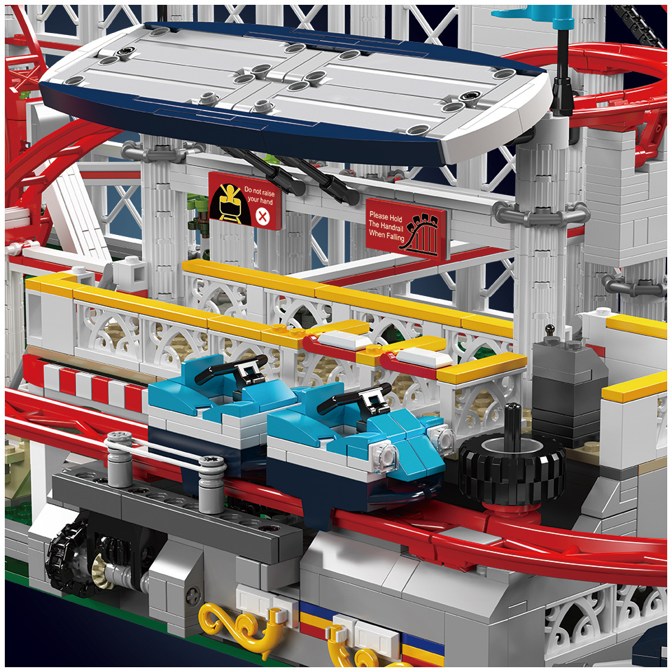 Park Roller Coaster Building Blocks 3646 Pcs Mould King Architecture ...