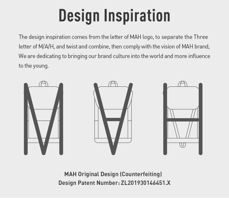 MAH 2955 Tour Series Black Backpack Men's Outdoor/Commuting Bag ...