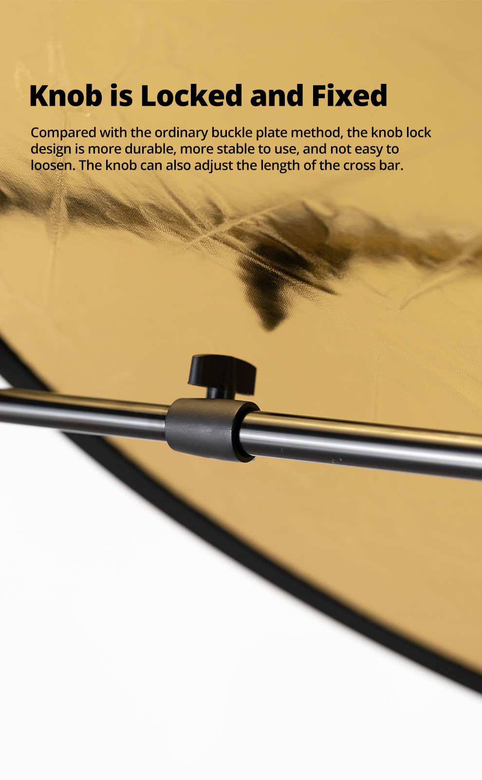 Gimbal Reflector bracket Light Panel Stand Easy to Install Metal Stand ...