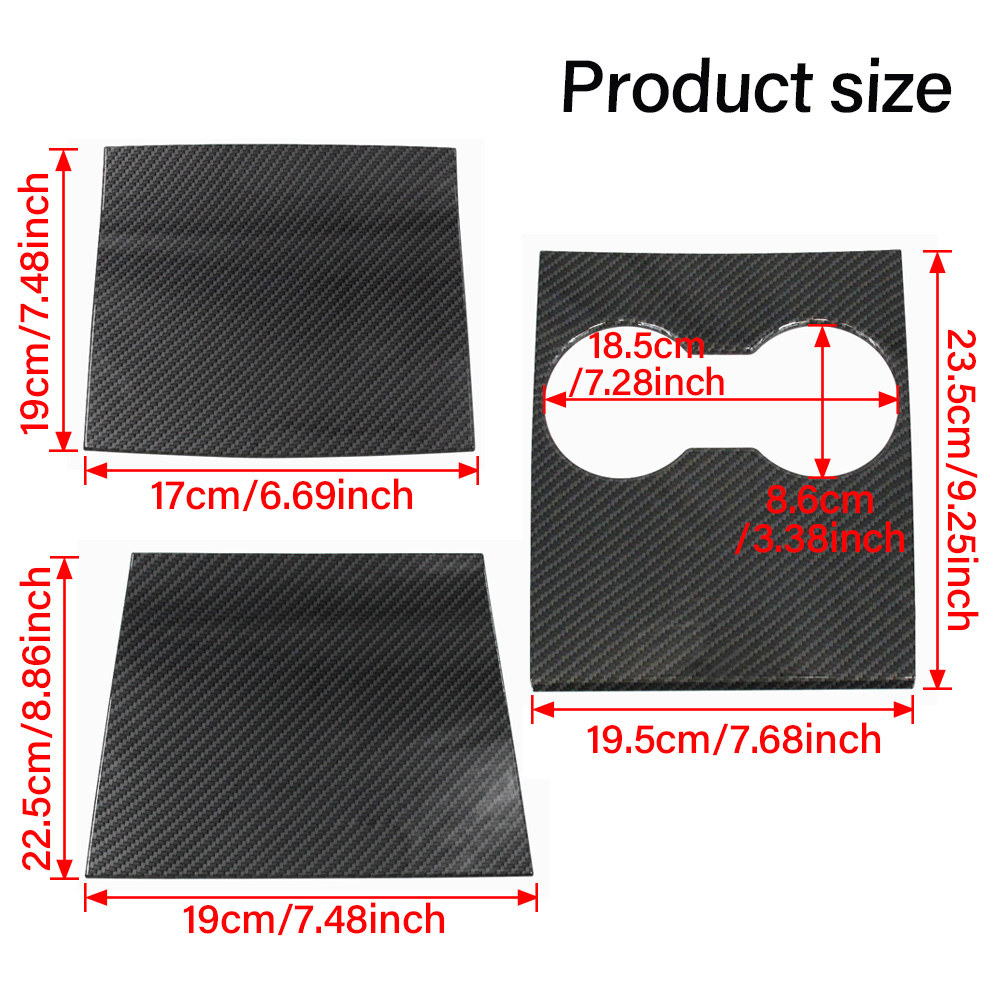 2017-2020 Tesla Model 3 and Model Y Center Console Carbon Fiber ...