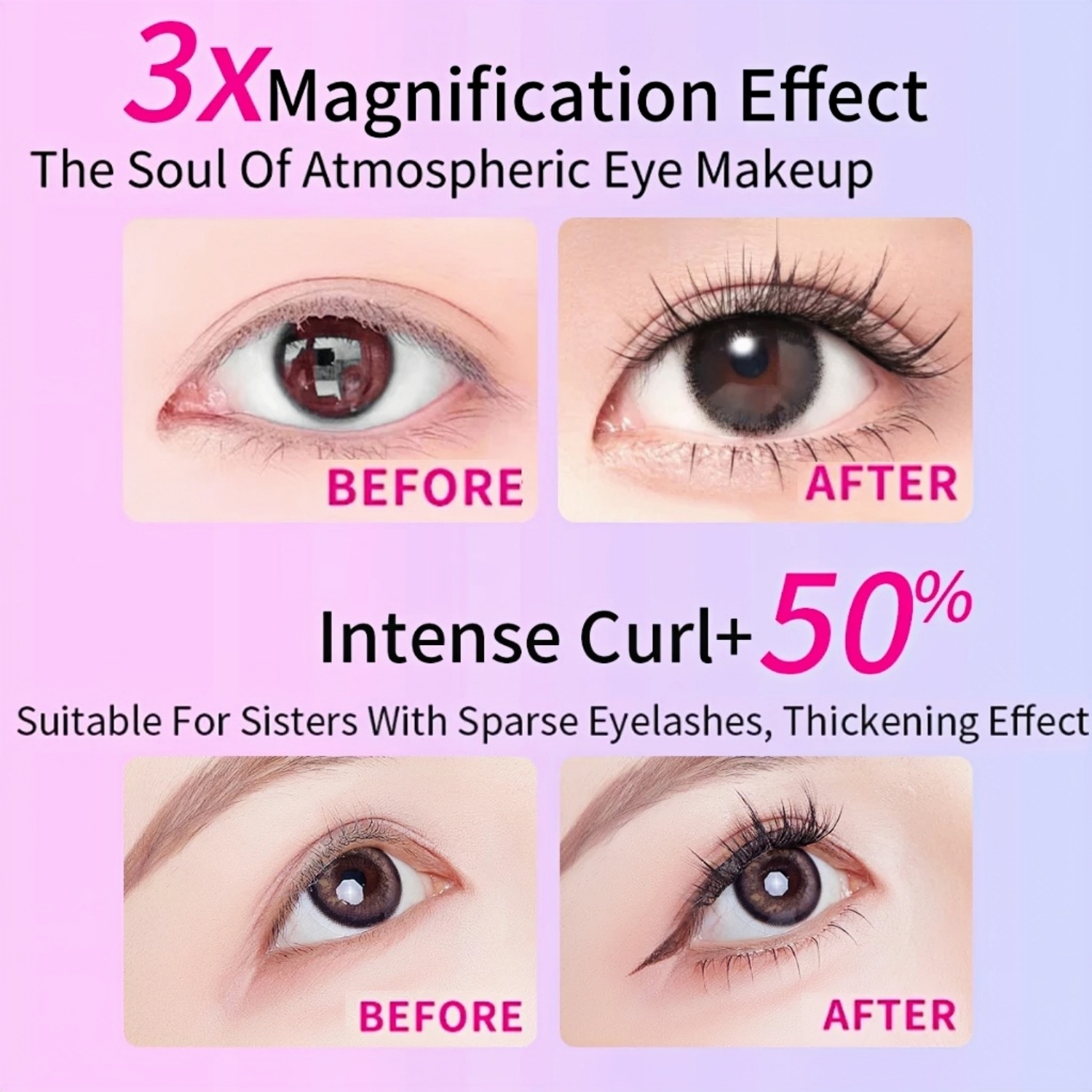 BQI Glue-free False Eyelashes New Upgraded Softer Lashes Natural ...