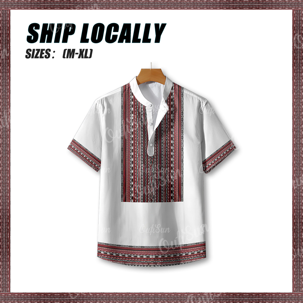️Shopee Guaranteed |【Local Delivery】Summer Outfit for Men Ethnic Style ...