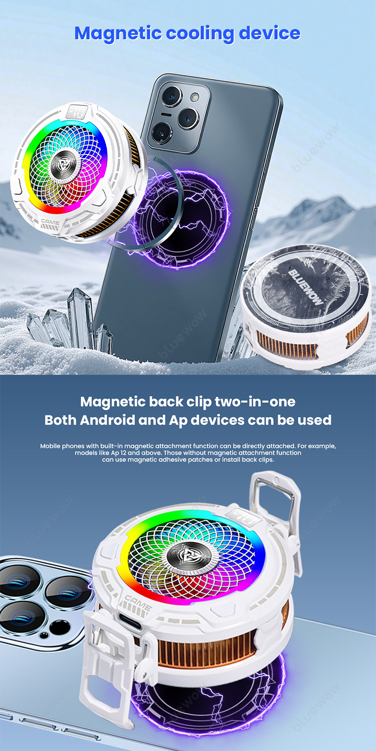 BlueWow 15W 【x110】Mobile phone radiator Game radiator Cooling radiator Mobile phone cooling fan ...