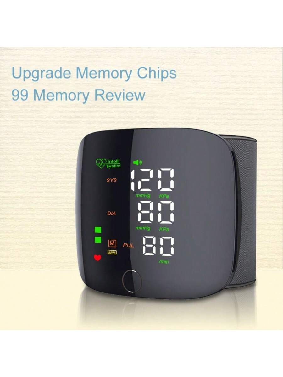 AIQUE Rechargeable Wrist Blood Pressure Monitor High BP Blood Pressure Machine A01 | Shopee ...