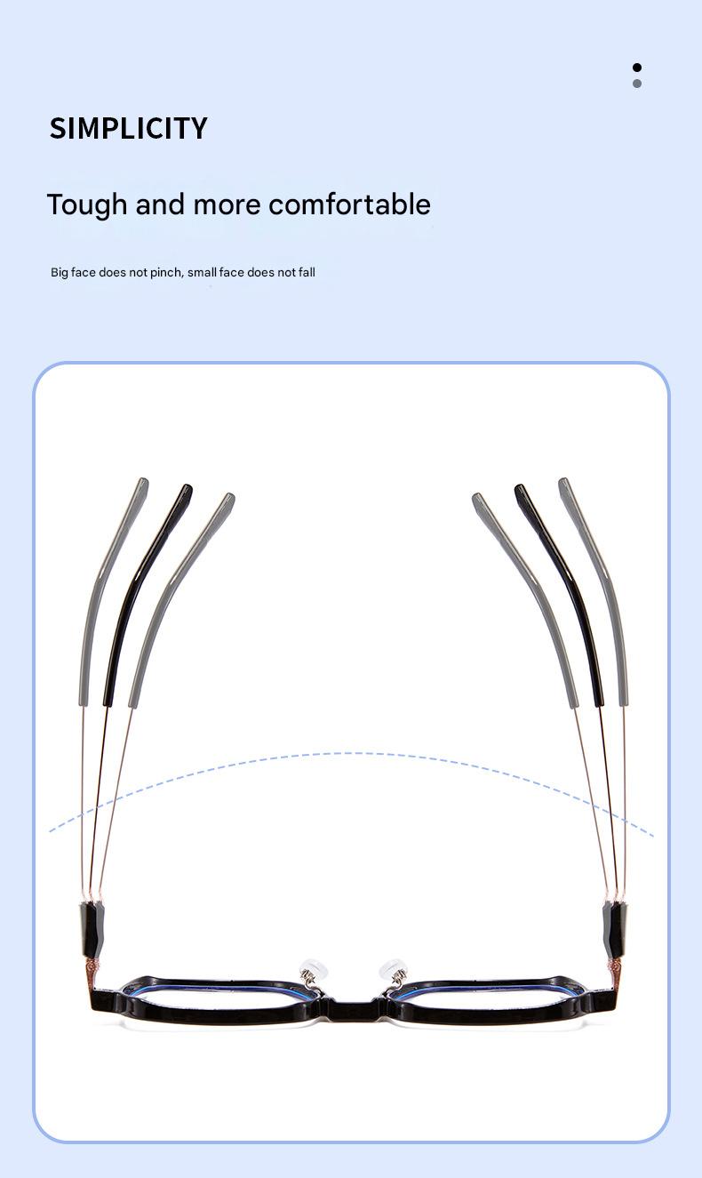 2025 Korean Style Large Frame Photochromic Glasses with Transition ...