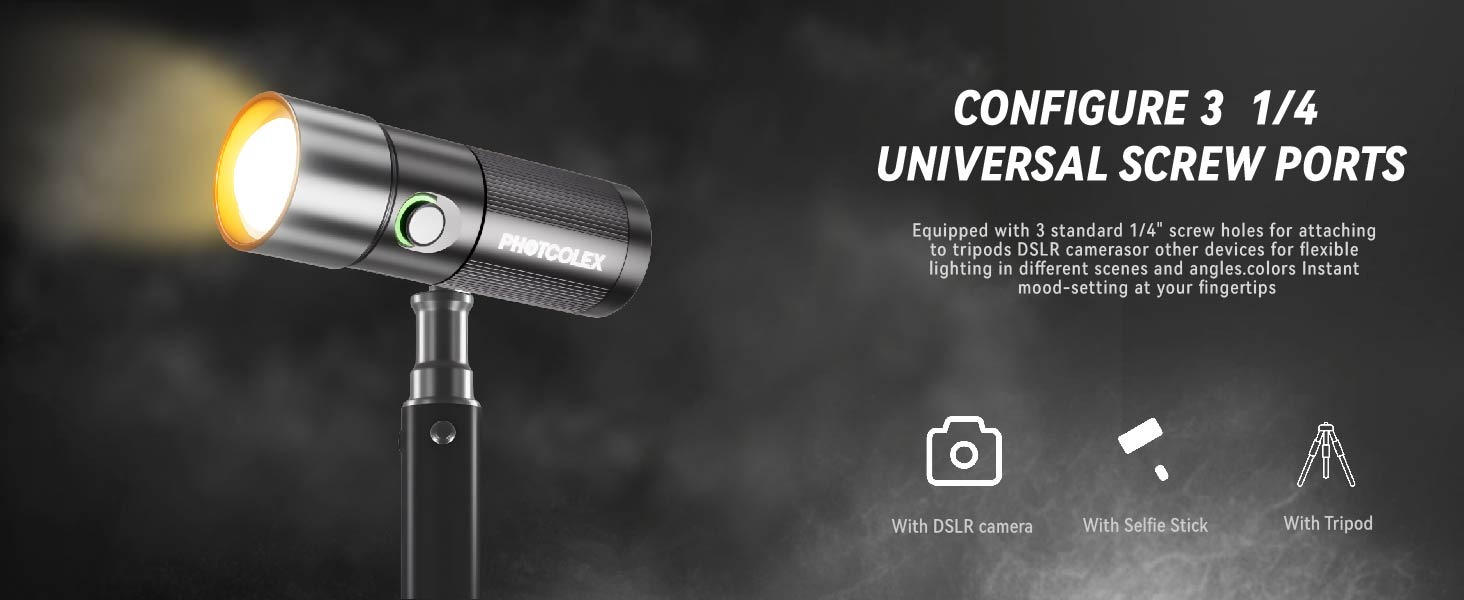 PHOTOOLEX Video Flashlight New Version Magnetic Silicone Video Set ...