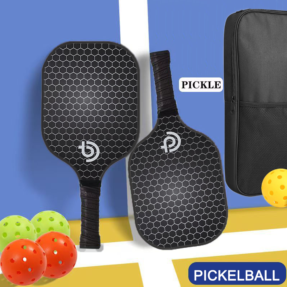 【Ready Stock】 Pickleball Paddle Set 2 Racket /4 Pickleball /Storage Bag ...