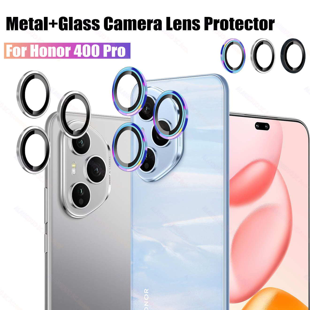 Easy Install Honor 400 Pro Lilte Camera Lens Protectors Metal Camera ...