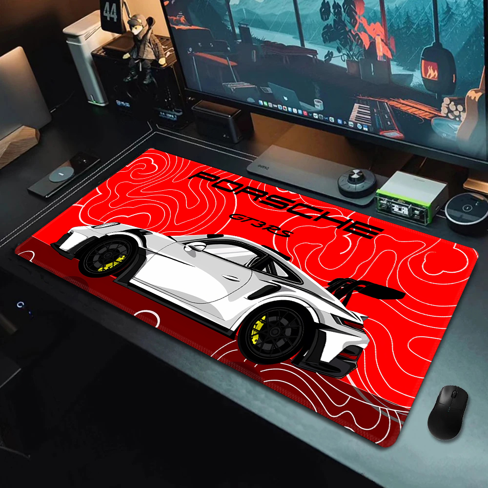 Mouse Pad Gaming Red Super Sports Car Mousepad Large Customize Extended ...