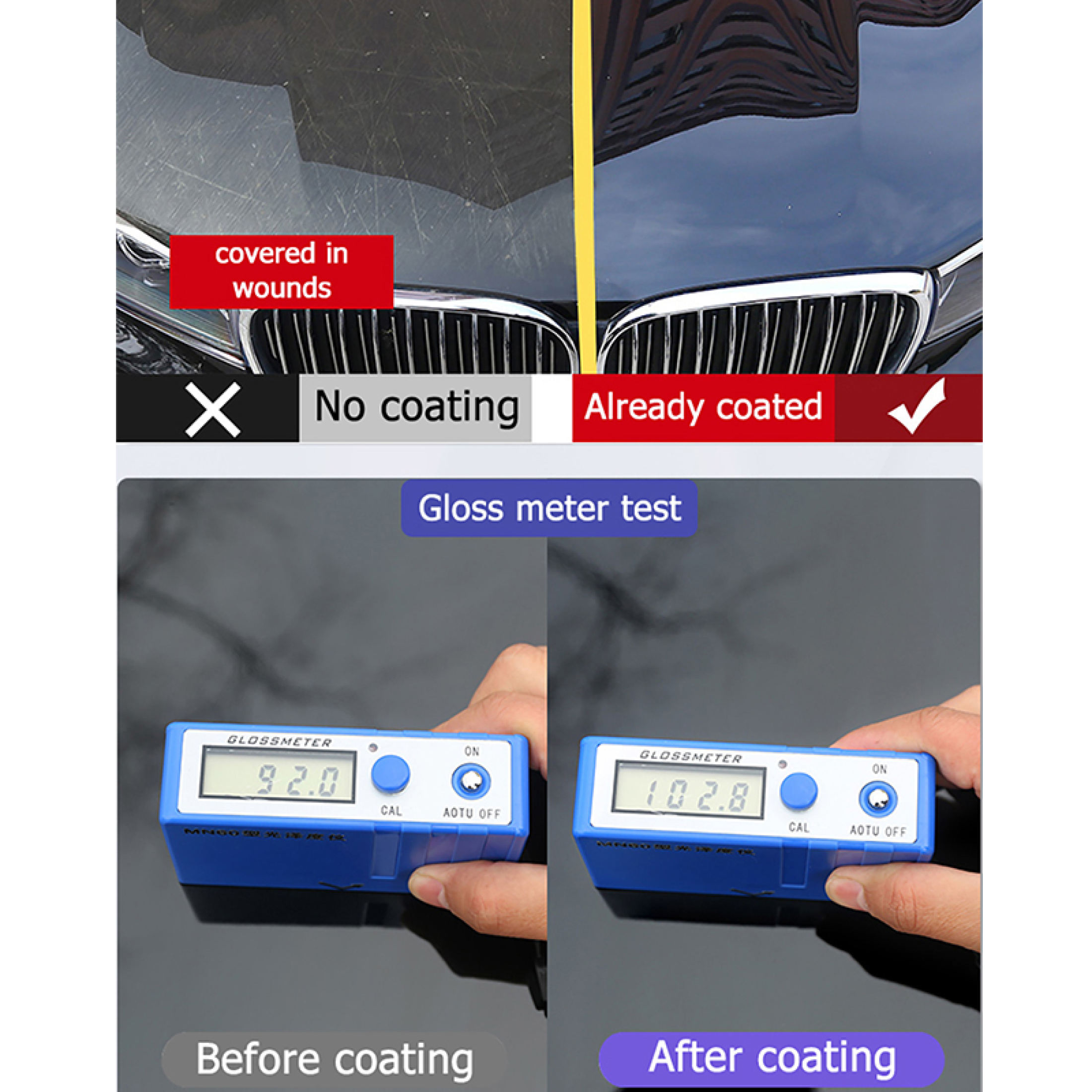 Car Wax Ceramic Coating for Car 500ML Car Wax Spray Super Shine Wax for ...