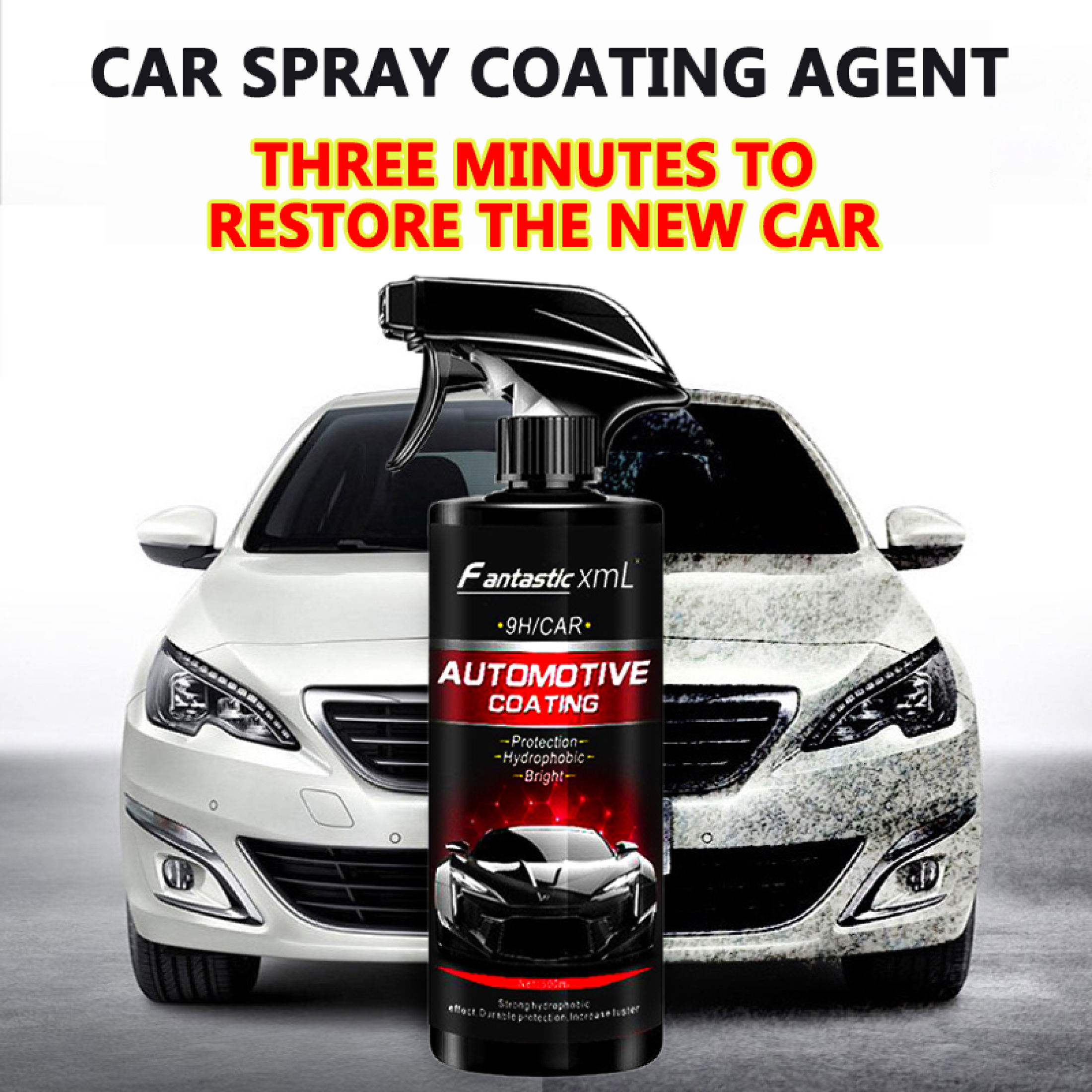 Car Wax Ceramic Coating for Car 500ML Car Wax Spray Super Shine Wax for ...