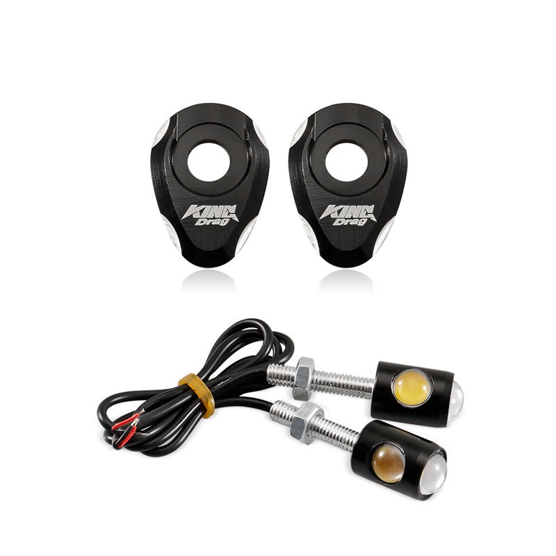 2PCS Motorcycle Mini LED Side Signal Lights Universal Indicator for ...