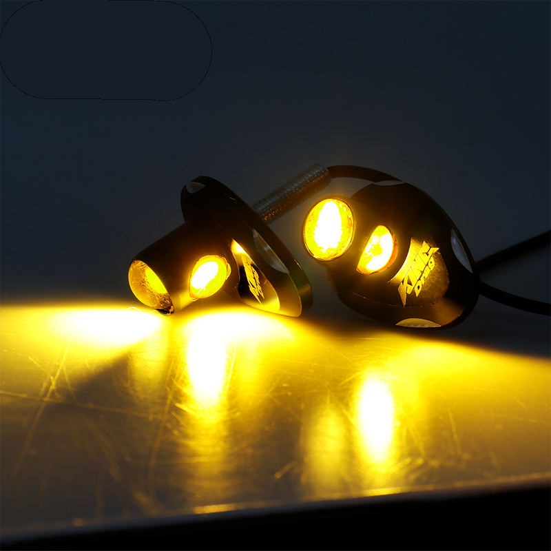 2PCS Motorcycle Mini LED Side Signal Lights Universal Indicator for ...