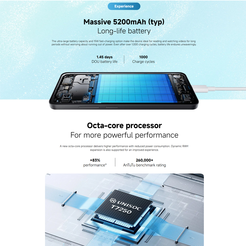 Redmi A5 Smartphone UNISOC T7250 CPU 6.88" Display 5200mAh Battery 15W ...