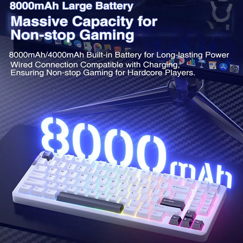 LEOBOG Hi86 Aluminum Mechanical Keyboard Tri-Mode Wireless Custom ...