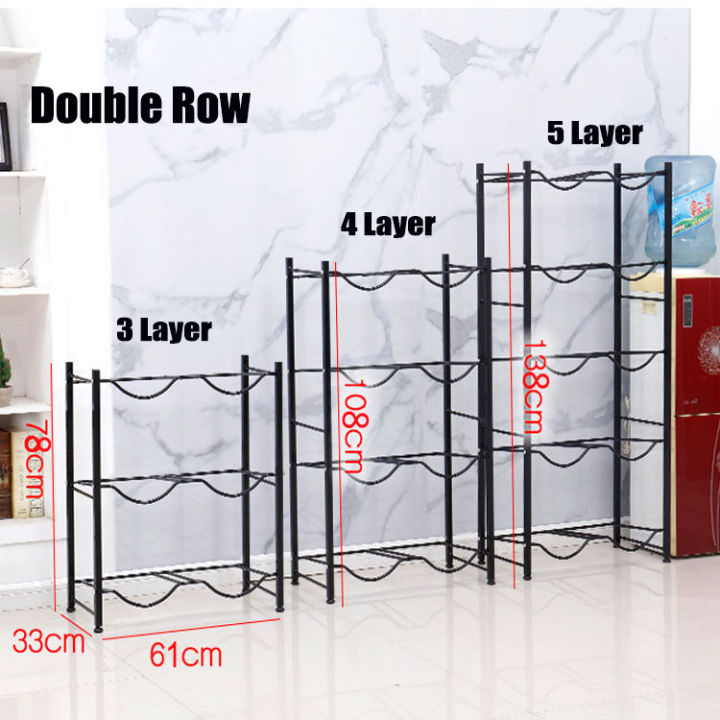 3/4/5 Layer Double row water rack upgrade tougher durable gallon rack ...