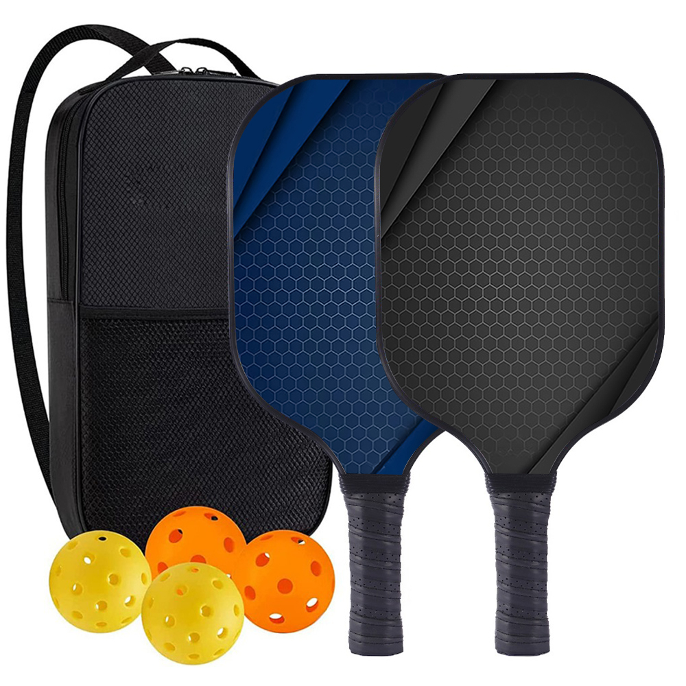 Pickleball Paddles Lightweight Fiberglass Honeycomb Core with Carry Bag ...