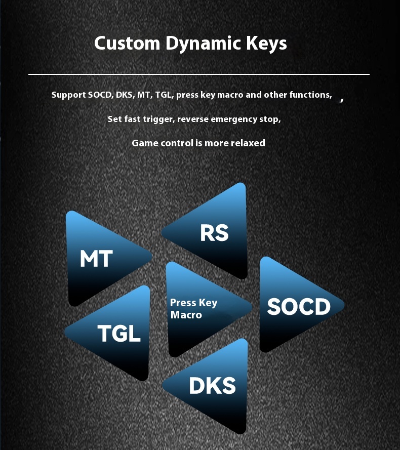 EPOMAKER HE80 Wired Magnetic Keyboard Hot swappable RGB 8K GASKET Custom Gaming Keyboard ...