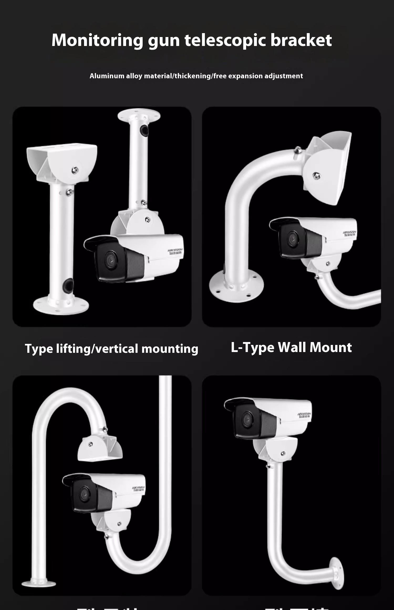 CCTV Security Camera Mount Bracket Adjustable Universal Wall Mount for ...