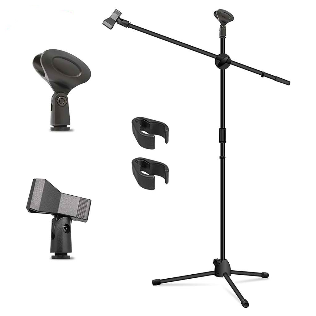 Microphone Stand, High Quality Heavy Duty Adjustable Collapsible Tripod ...