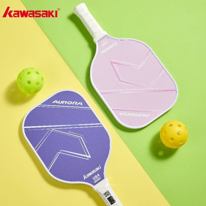 Kawasaki 2pcs Pickleball Paddle GALAXY&AURORA 220g Fiberglass Pickle ...