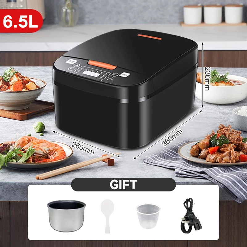 HOMEFUN Electric Rice Cooker Non Stick 6.5L Large Capacity smart Home Multifunctional Electric ...