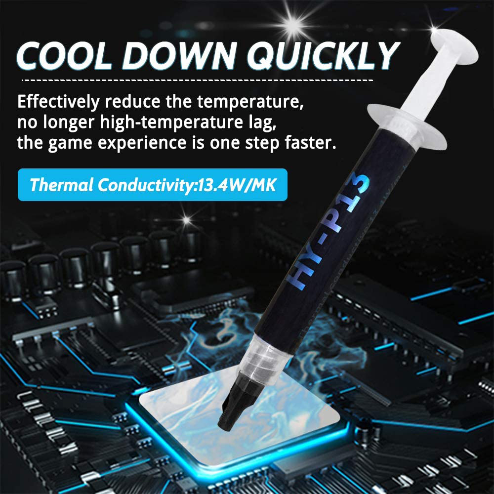 HOOLNX Thermal Grease Kit, Thermal Conductivity 13.4W/m-K, High Performance Thermal Compound ...