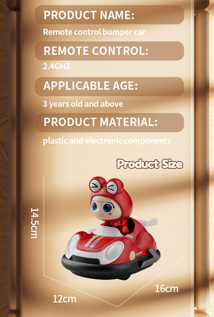 Y7 Kids Cartoon RC Car Double RC Bumper Car Drift Mini Kart | Shopee ...