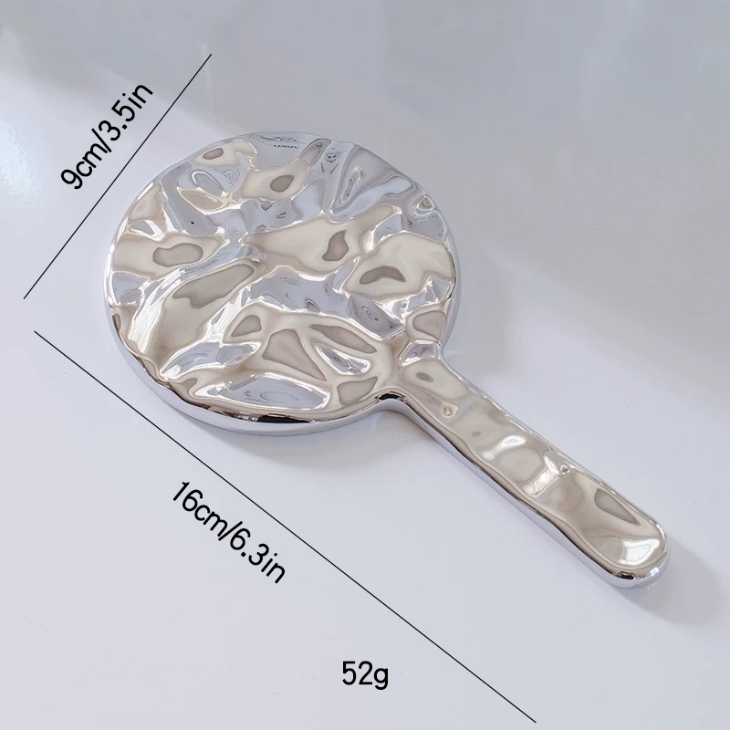 Makeup Mirror Electroplating Process Handheld Fashion Companion For ...