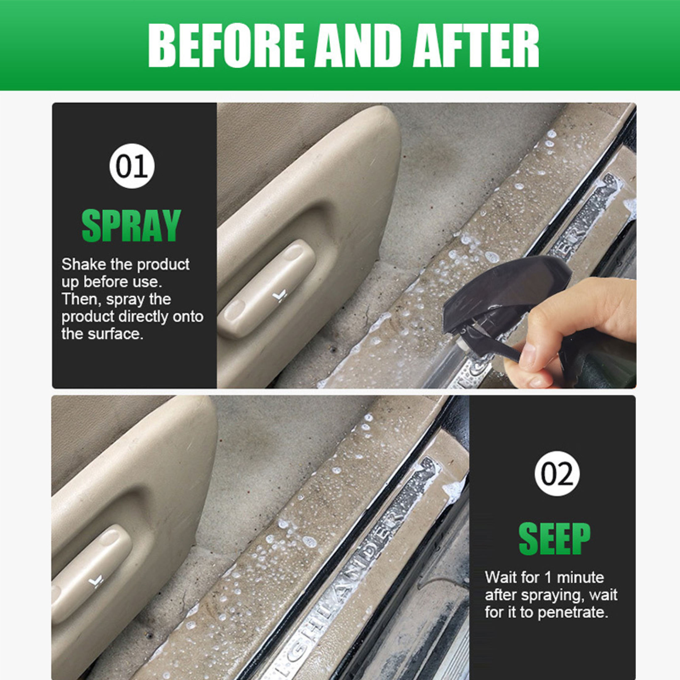 260ml Car Interior Cleaner Car Interior Detailing Cleaner Car Seat Cleaner Interior Car Cleaner ...