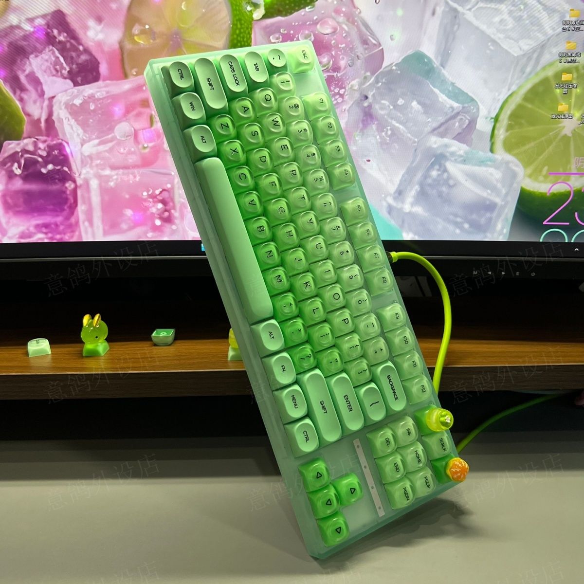 Jelly Cloud Keycap MOA Height PBT Material Cute and Round PBT with PC ...
